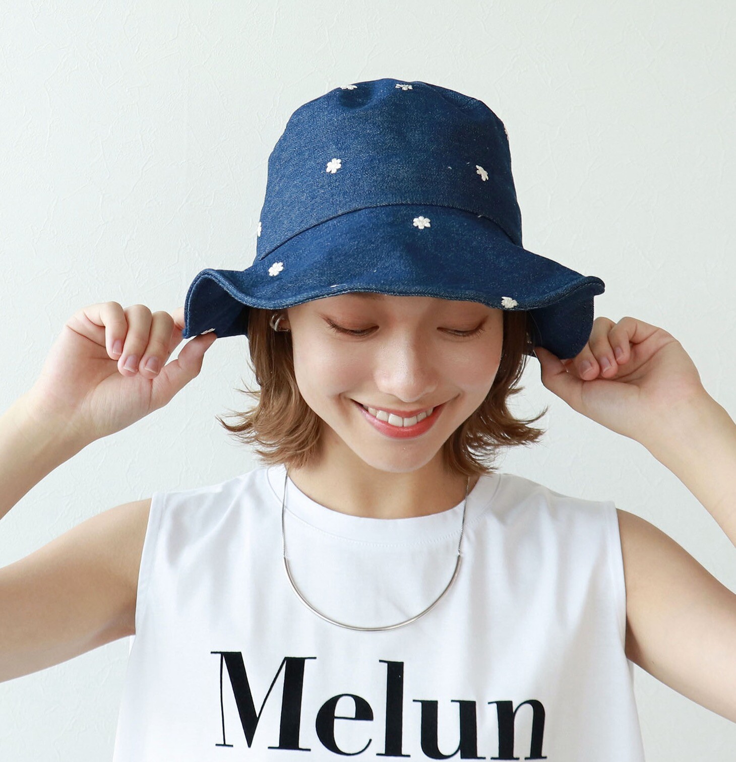 💙 バックドロストデニム刺繍HAT💙｜スリーフォータイム｜ショップニュース | 【トリエ京王調布】京王線調布駅よりすぐのショッピングセンター